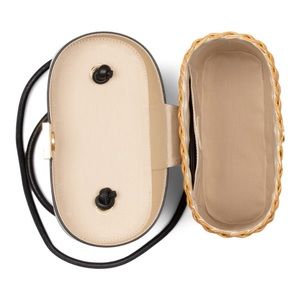 Frame Denim | Bags | Frame Leather And Wicker Shoulder Bag Nwt | Poshmark